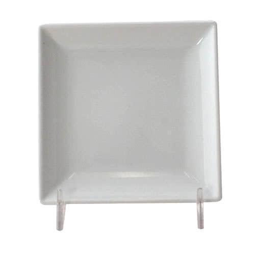 Classic White Square Melamine Plate 150mm - Pack Of 12