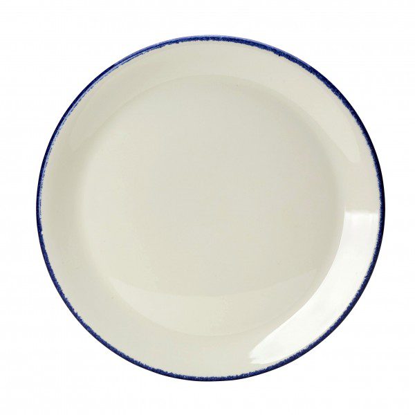 Steelite Blue Dapple Coupe Plate 25.25cm / 10'' - Pack Of 24