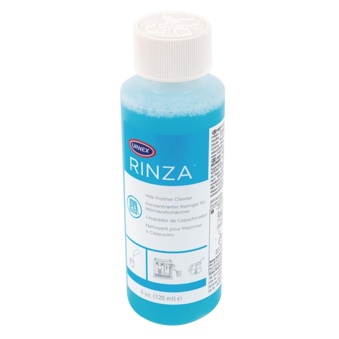 Urnex Rinza Alkaline Milk Frother Cleaner Liquid Concentrate 120ml