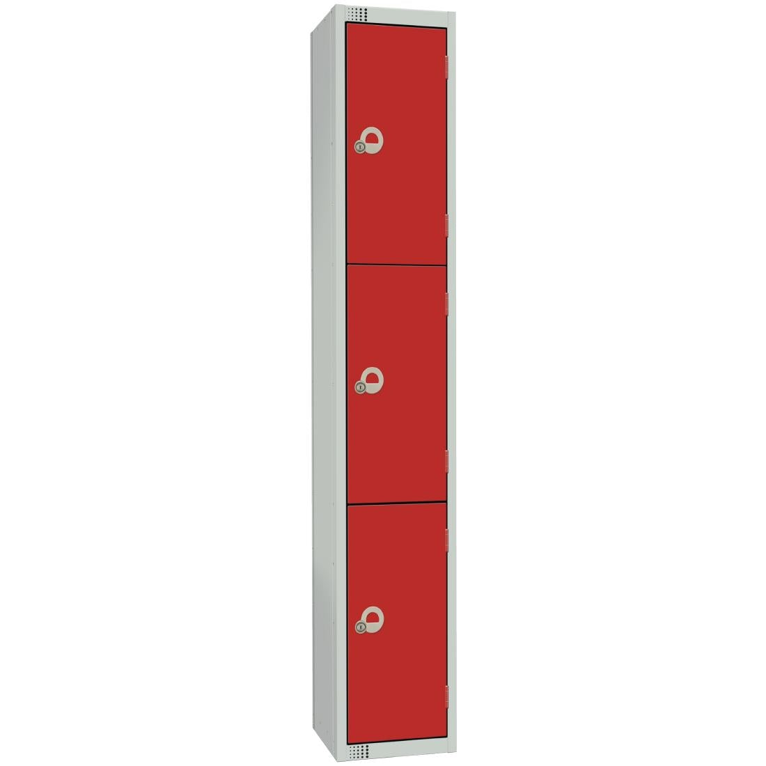 Elite Four Door Manual Combination Locker Locker Red